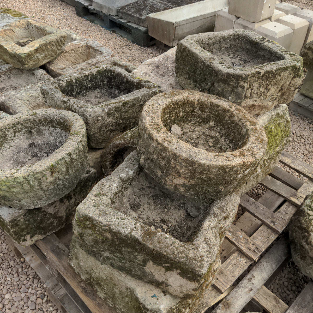 Small stone planters – Lodge Farm Reclamation